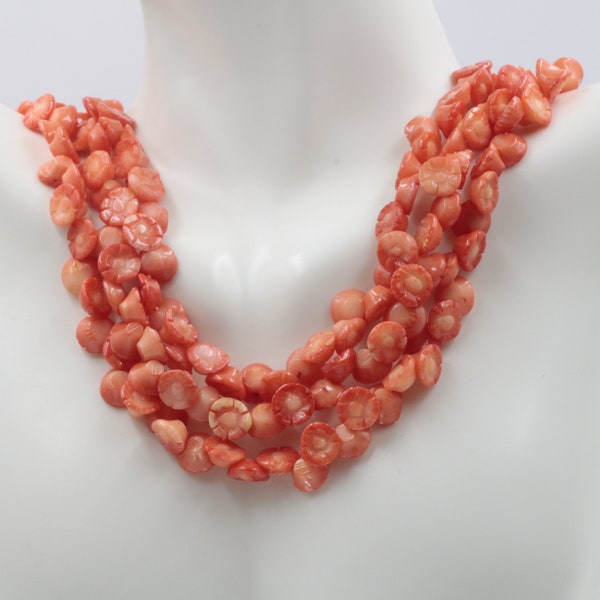 Carved Coral Beads - Etsy