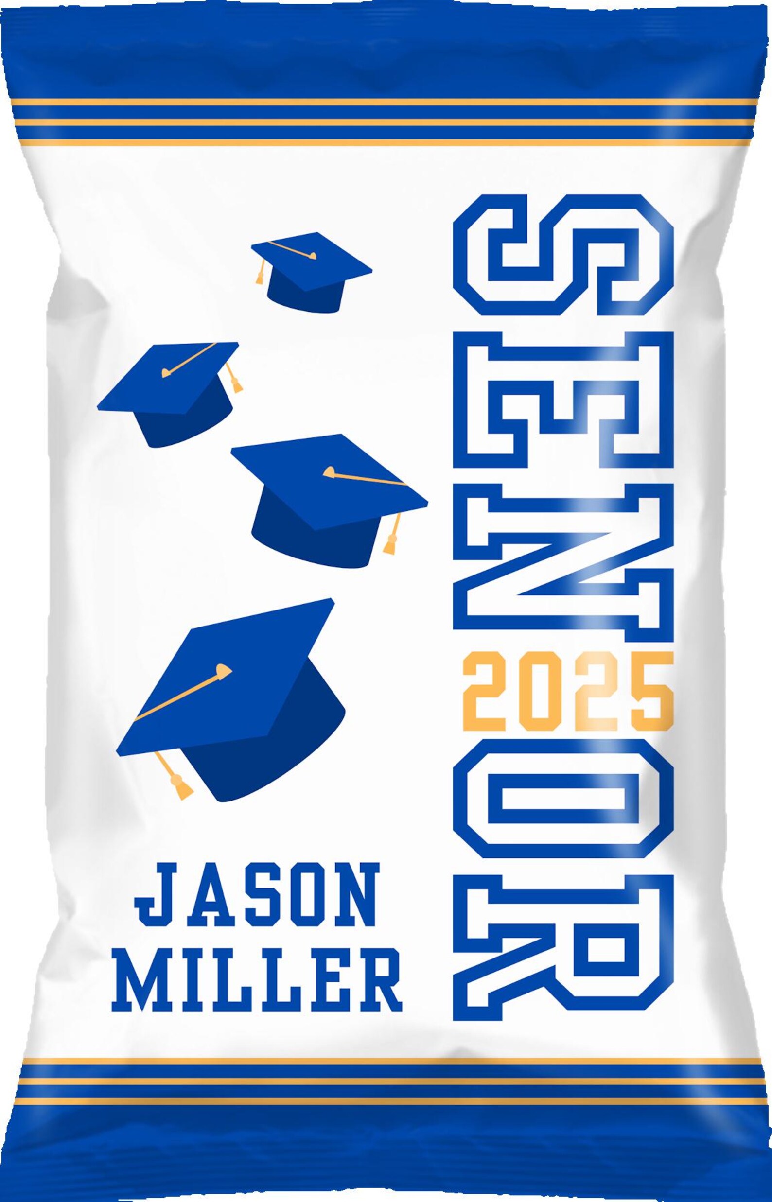 Editable Senior Graduation Chip Bags: Printable Party Favors (canva ...