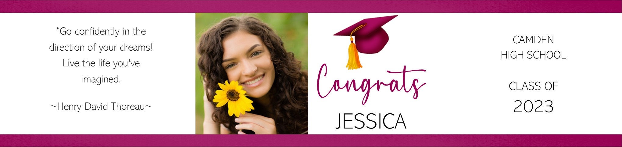 Editable Photo Graduation Custom Water Bottle Labels Graduation Caps ...