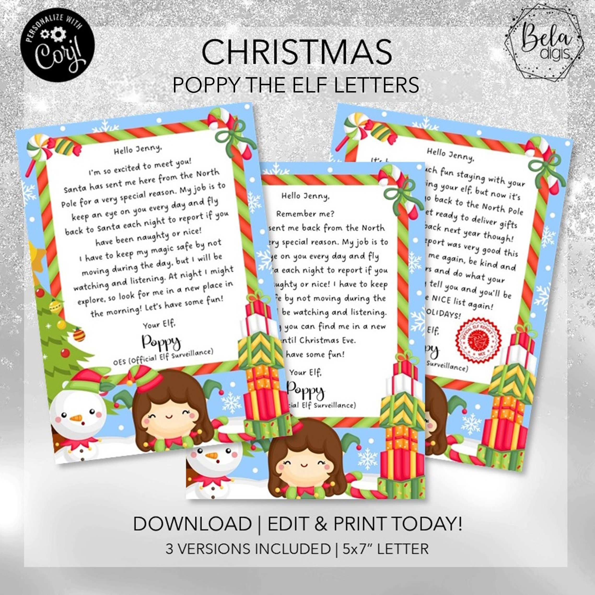 POPPY the Elf Letter Kit for Girls Includes Christmas Elf - Etsy