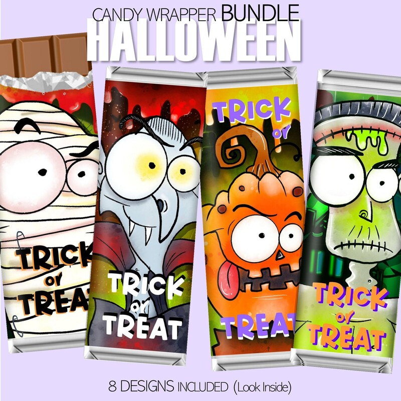 Candy Wrapper Halloween - Etsy