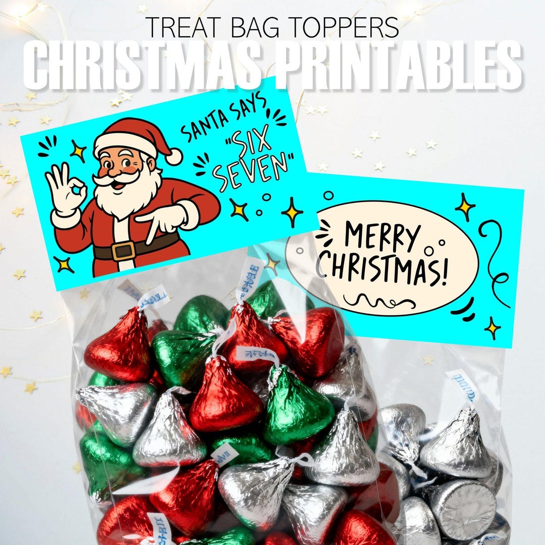 Printable School Christmas Bag Toppers – for Class Christmas Treats ...
