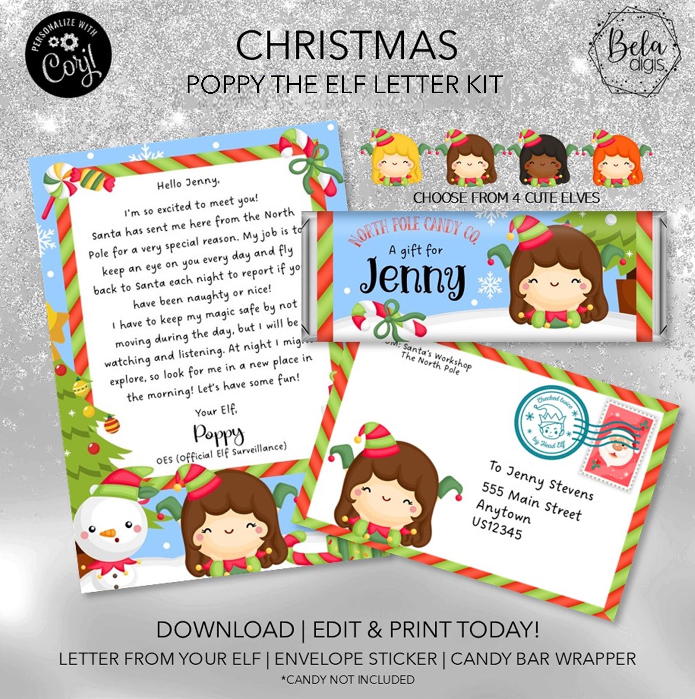 POPPY the Elf Letter Kit for Girls Includes Christmas Elf - Etsy