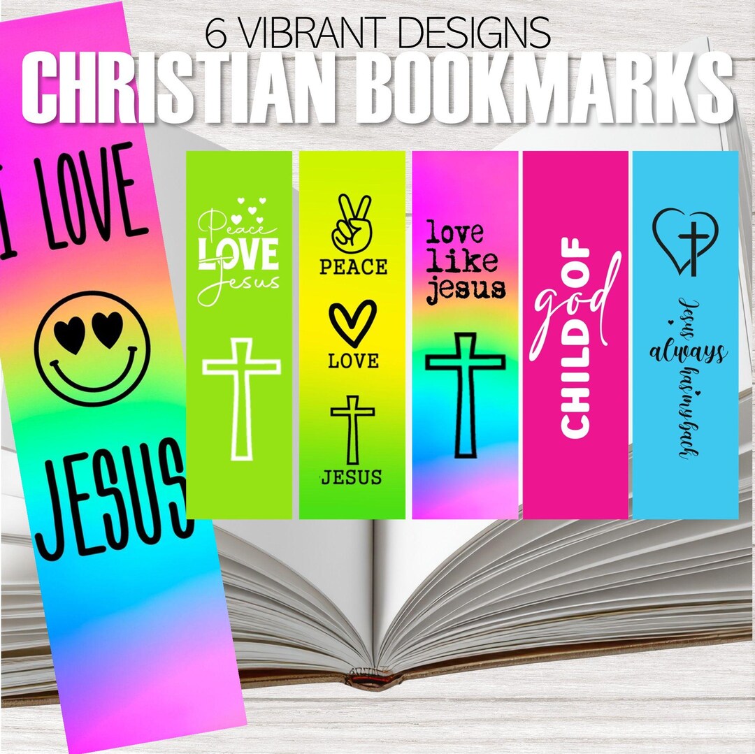 DIY Printable Christian Bookmarks – Fun Reading Gift, Instant Download ...