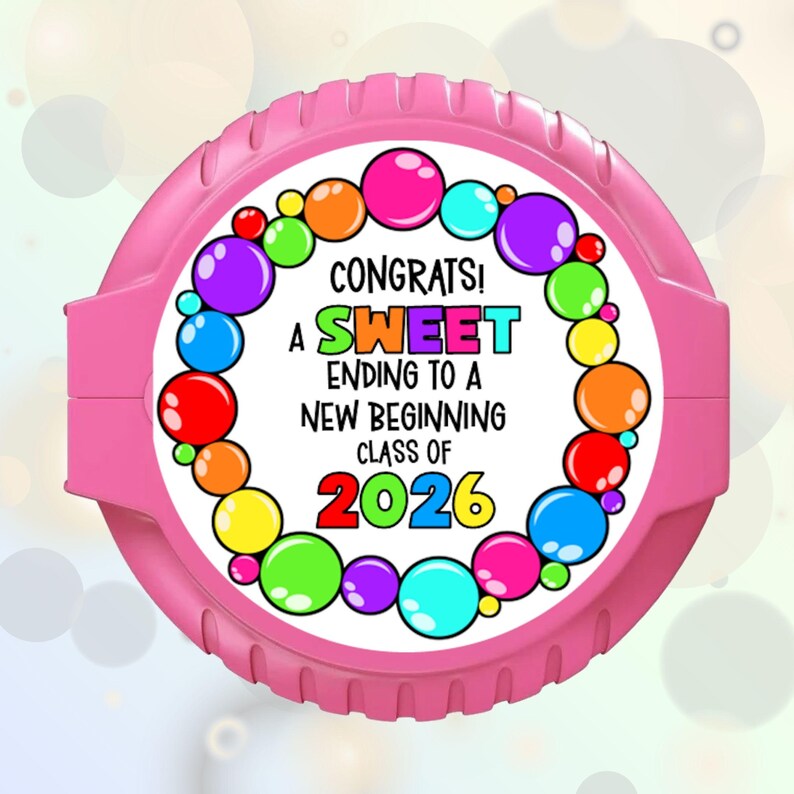 Graduation Bubble Tape Party Favors: Printable Stickers and Labels ...
