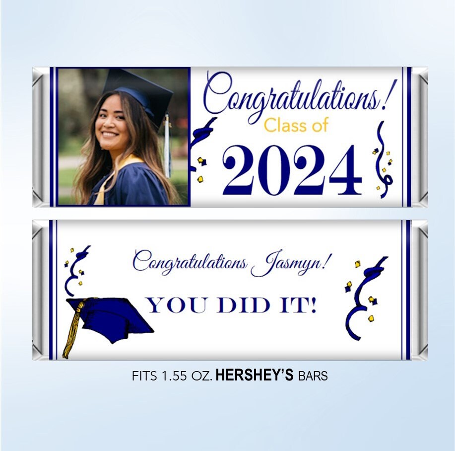 Editable Cap Photo Graduation Party Favor Bundle Custom Personalized ...