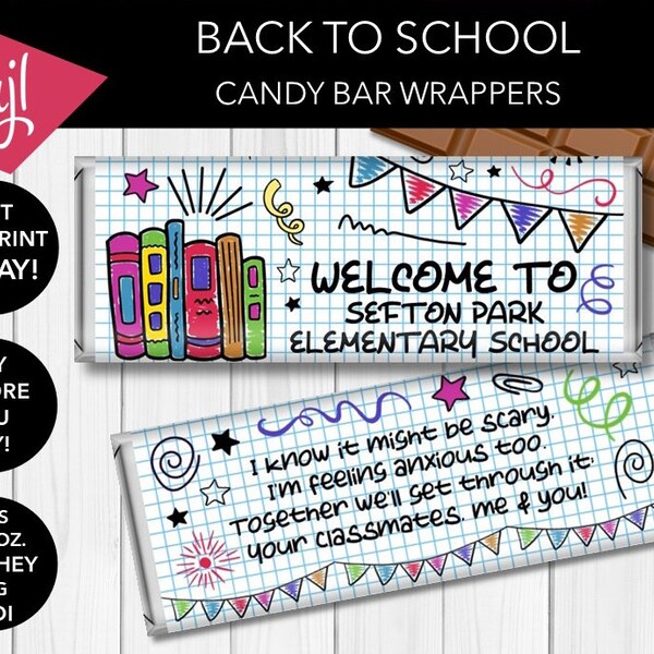 Candy Bar Wrappers - Etsy