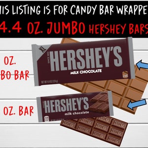 Editable JUMBO Hershey's Scribble Doodle Design Candy Bar Wrappers ...