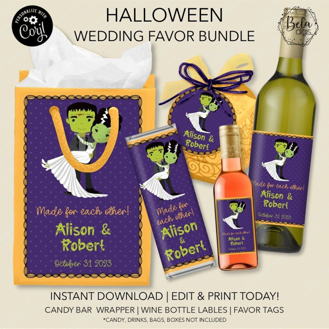 Monster Halloween Party Bundle Kit Bridal Shower Wedding - Etsy