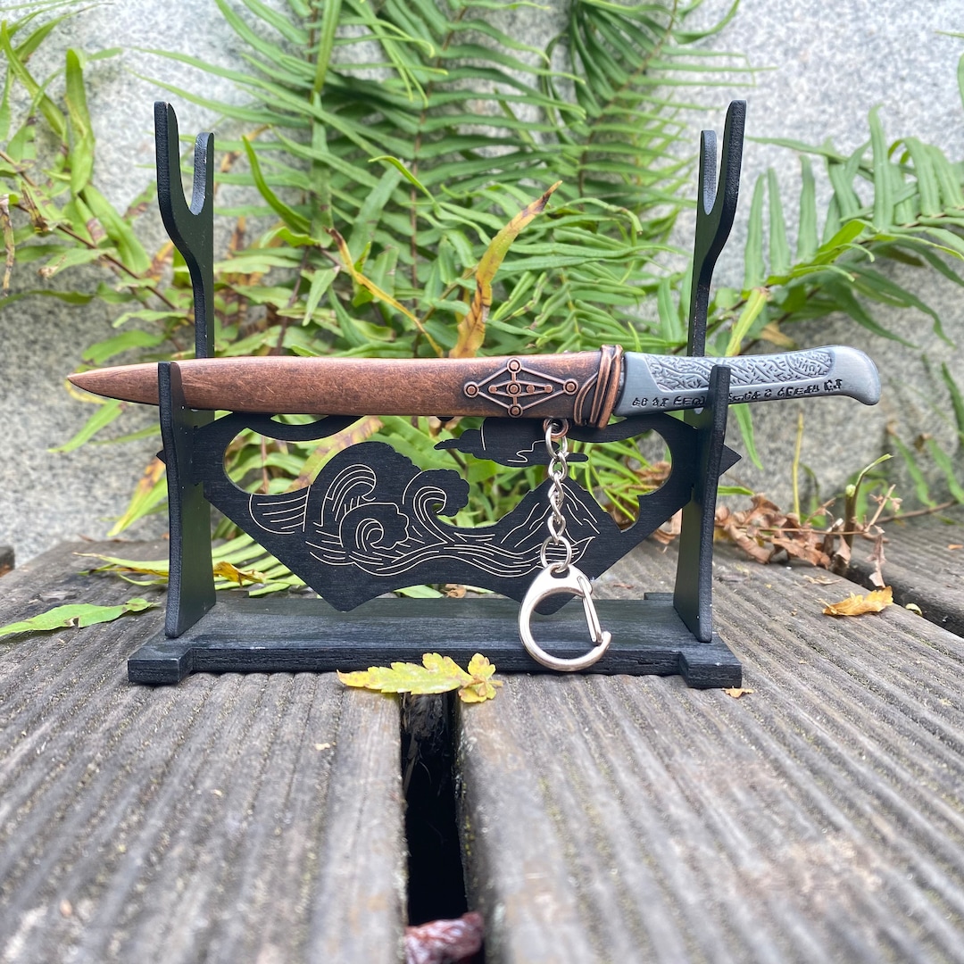 Dune Sandworm Tooth Dagger the Dune Crystal Fang Dagger Keychain Metal ...