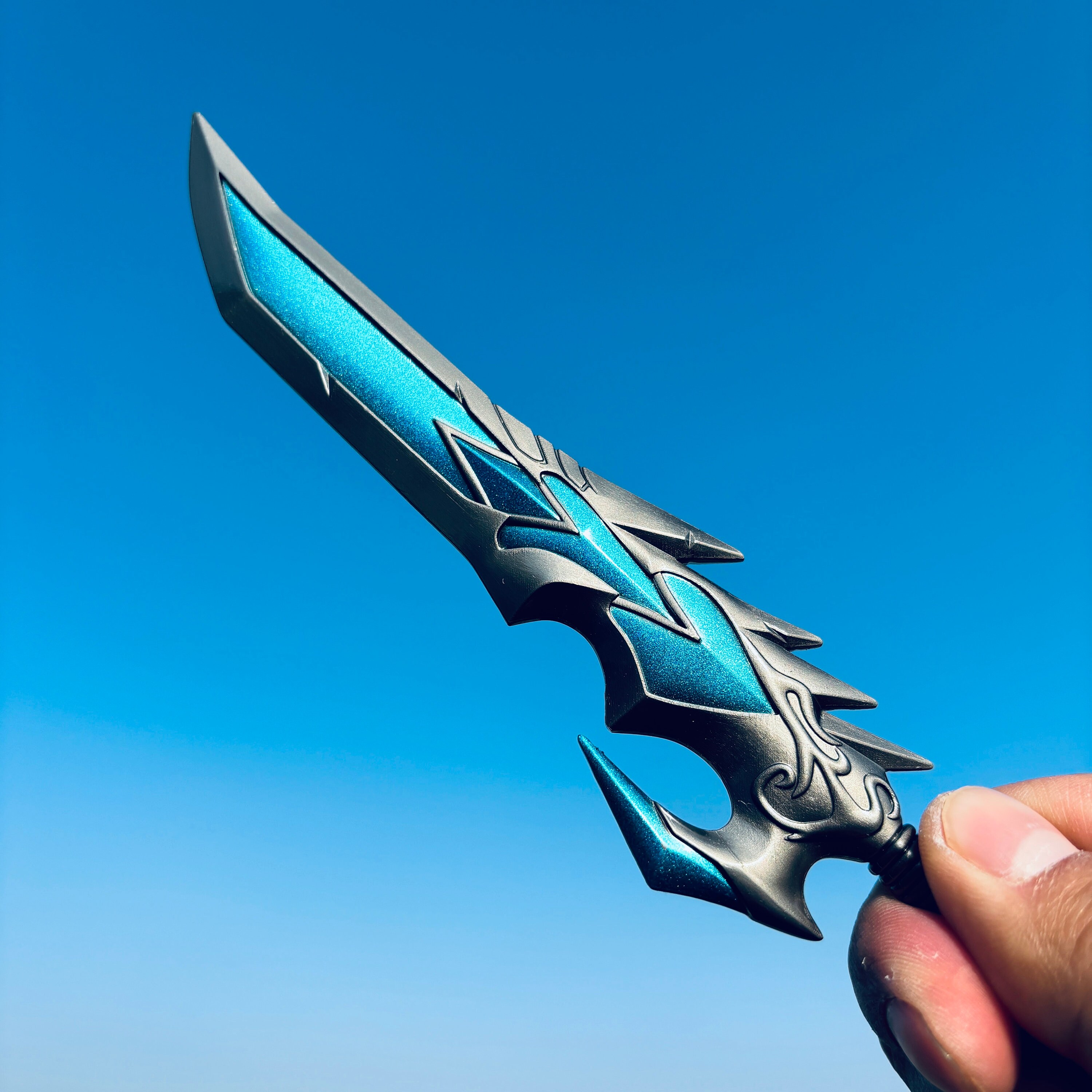 21cm/8.26 the WOW Undefeated Will Sword,tiny Metal Sword Keychain, the ...