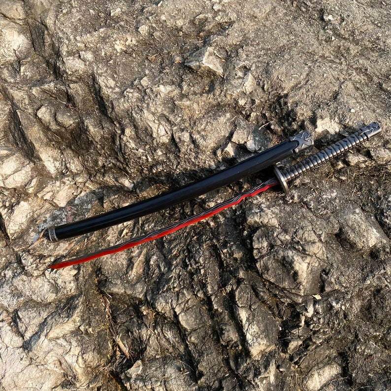 8.66'' Metal Rivers of Blood Katana Sword Arts and Crafts Elden Sword ...