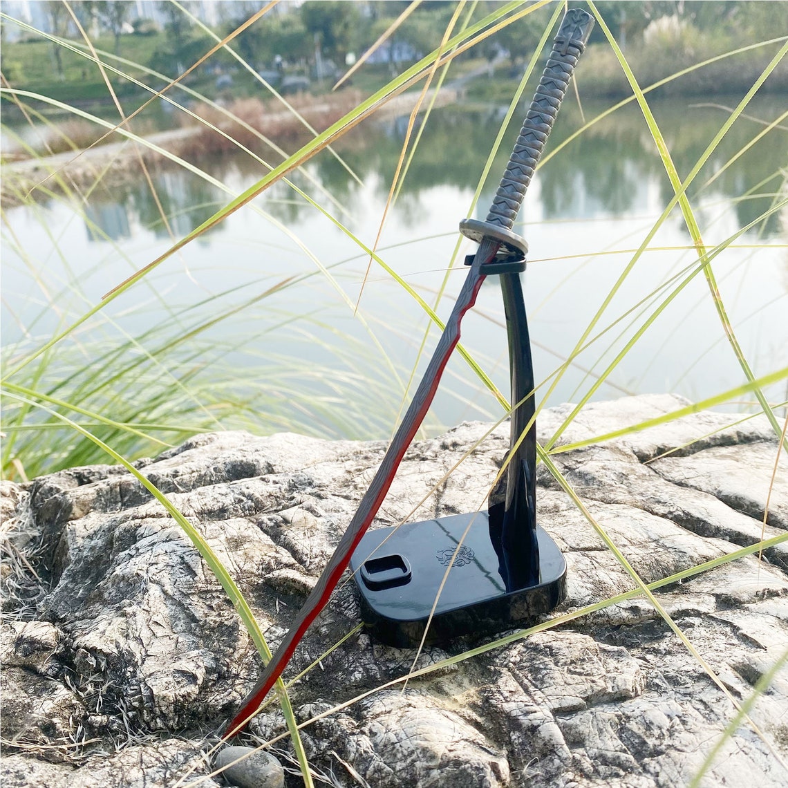 8.66'' Metal Rivers of Blood Katana Sword Arts and Crafts Elden Sword ...