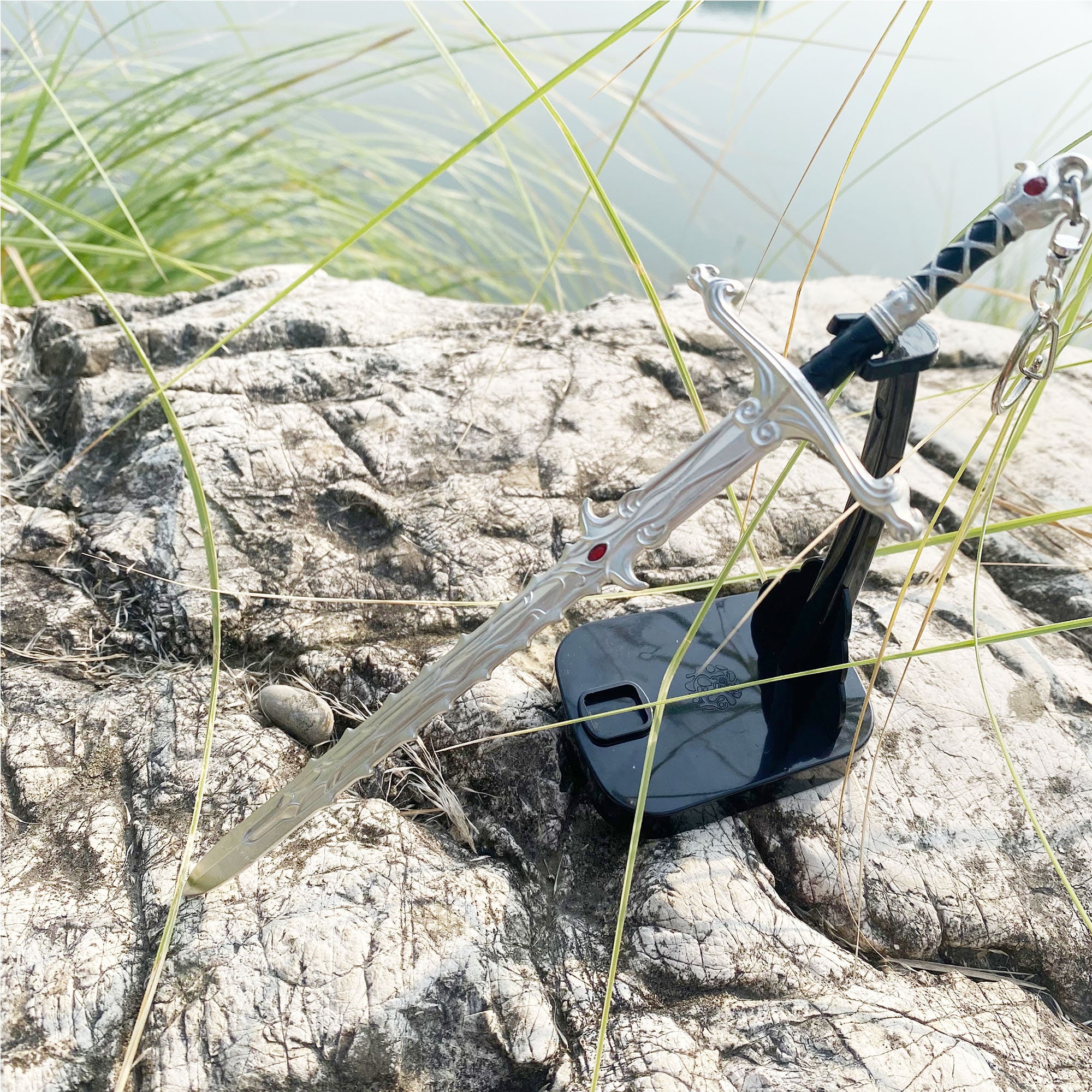 Silver Sword of the Astral Plane baldurs Gate 3 Sword22cm Metal Sword Keychainbauldrs Gate 3 ...