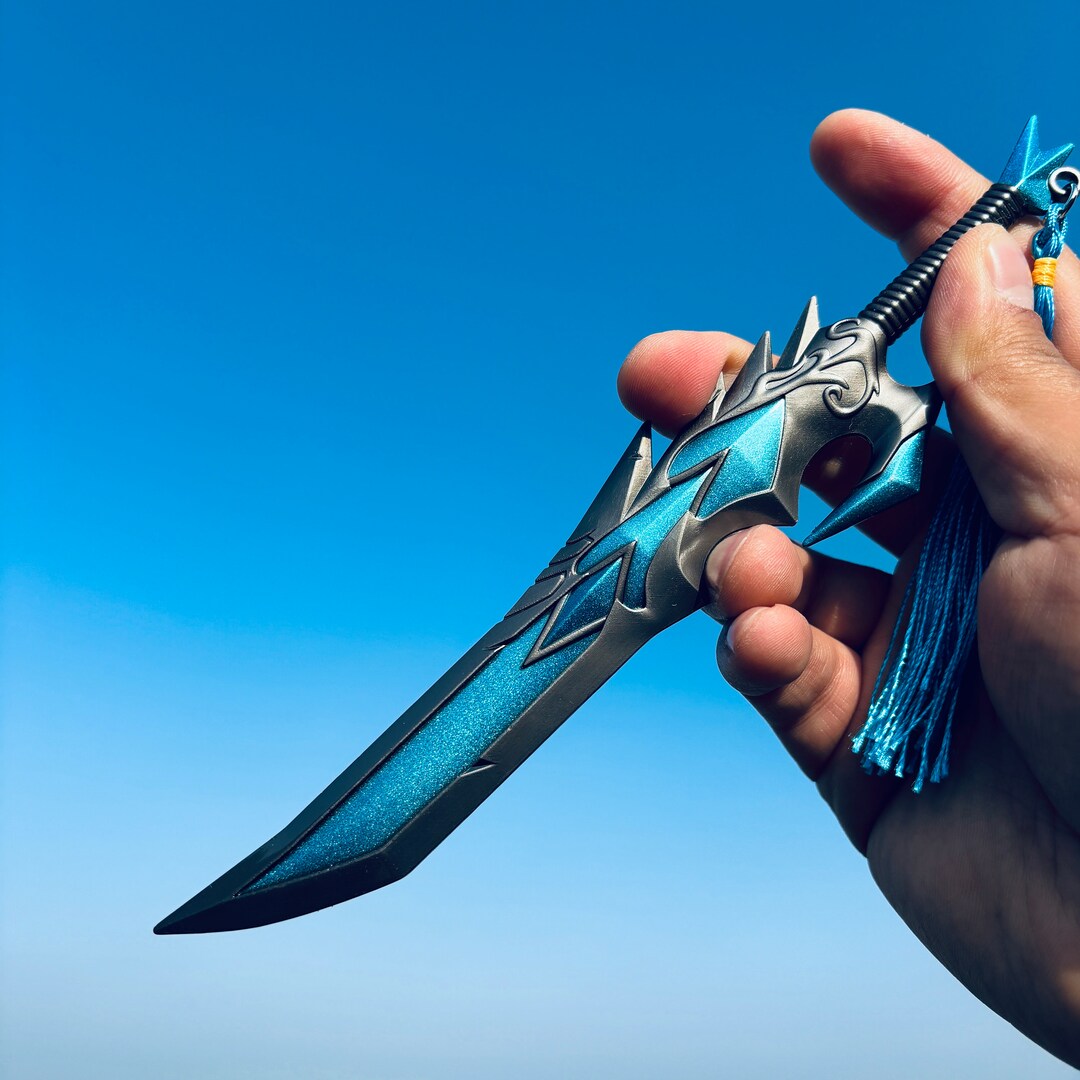 21cm/8.26 the WOW Undefeated Will Sword,tiny Metal Sword Keychain, the ...