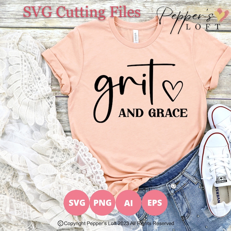 Grit and Grace SVG Cutting File Cricut SVG Silhouette Cameo - Etsy