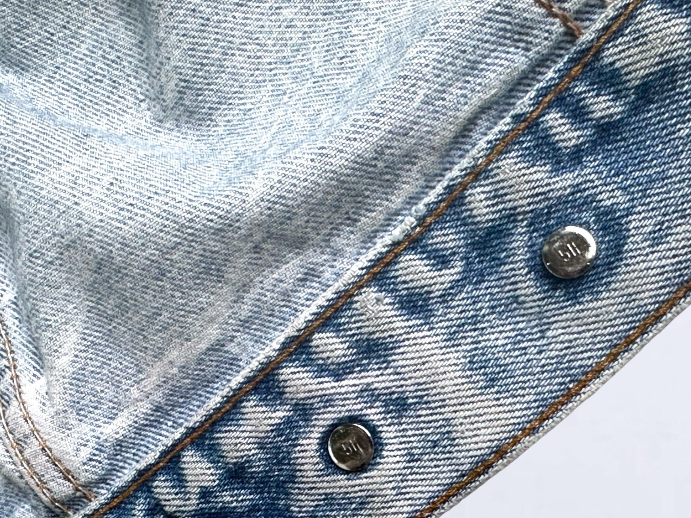 67 Vintage Levis Light-acid Wash Faded Trucker Jacket M - Etsy