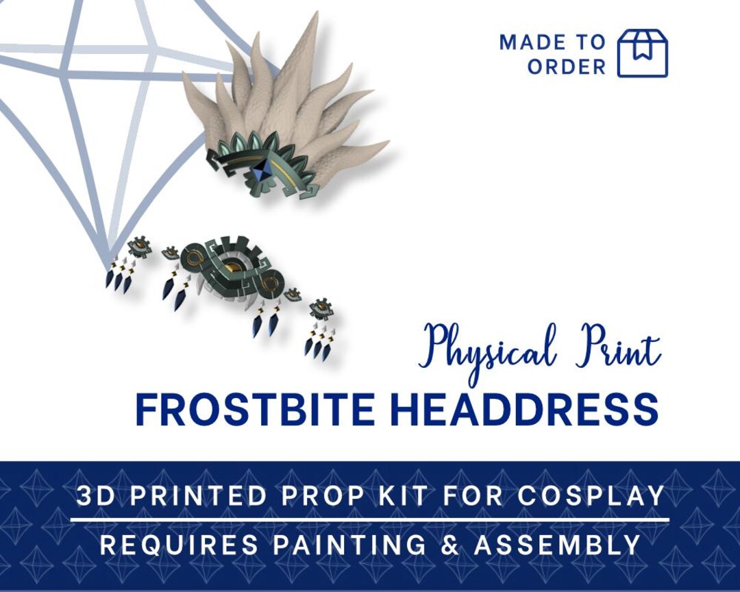 LINK Frostbite Set Headdress Resin 3D PRINTED KIT [legend of Zelda ...