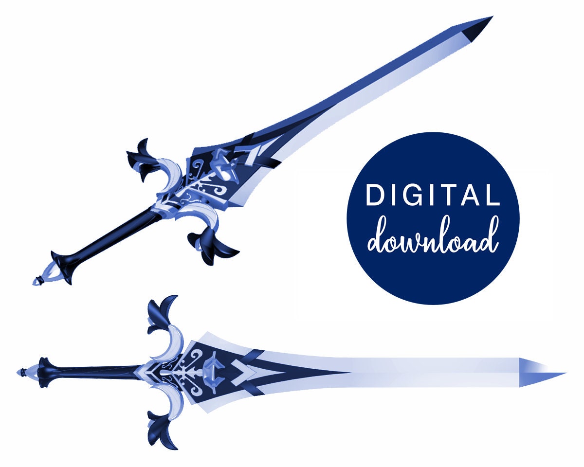 SACRIFICIAL Greatsword STL FILES genshin Impact - Etsy UK