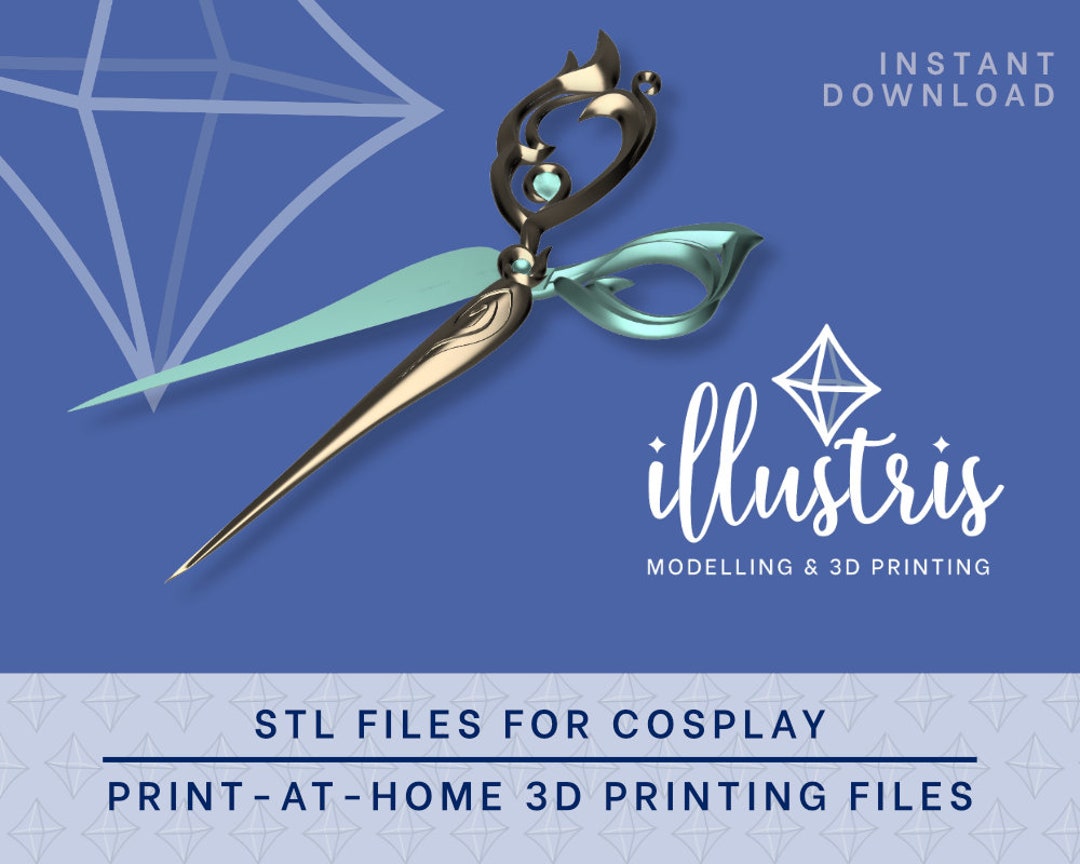 Gwen Mythmaker Scissors STL Files - League of Legends Cosplay Prop ...