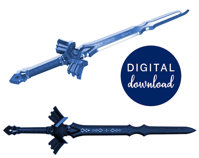 Breath of the Wild Royal Guard Sword Replica Kit/ Epic Display Piece ...