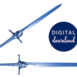 Alm Royal Sword STL Files - Fire Emblem: Echoes Cosplay Prop (digital ...