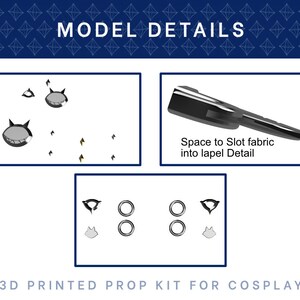 Lyney Accessories 3D Printed Kit - Genshin Impact Cosplay Accessory - Etsy