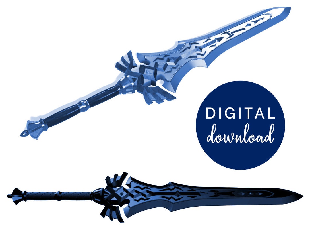 Link Royal Claymore STL Files - Zelda Breath of the Wild Cosplay Prop ...