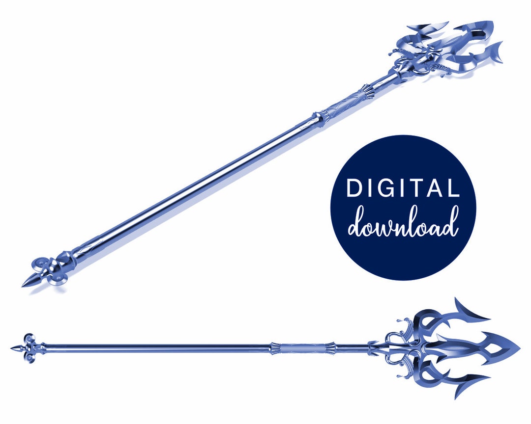 Mipha Lightscale Trident STL Files - Zelda Breath of the Wild Cosplay ...
