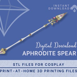 APHRODITE Spear STL FILES [hades 2] Cosplay Prop | Instant Download 3D ...