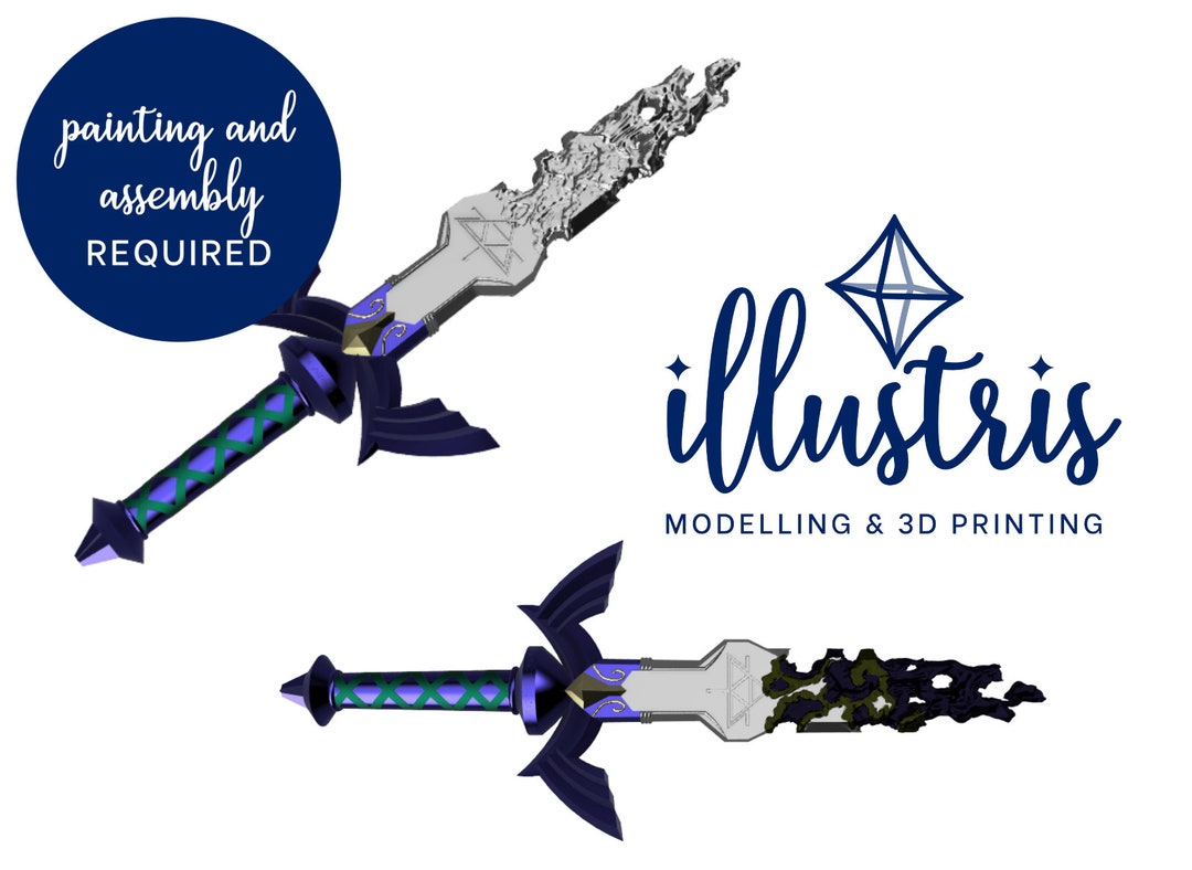 DECAYED Master Sword 3D Printed Kit Tears of the Kingdom] Cosplay Prop - Etsy