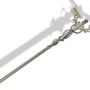 Flayn Caduceus Staff STL Files - Fire Emblem: Three Houses Cosplay Prop ...