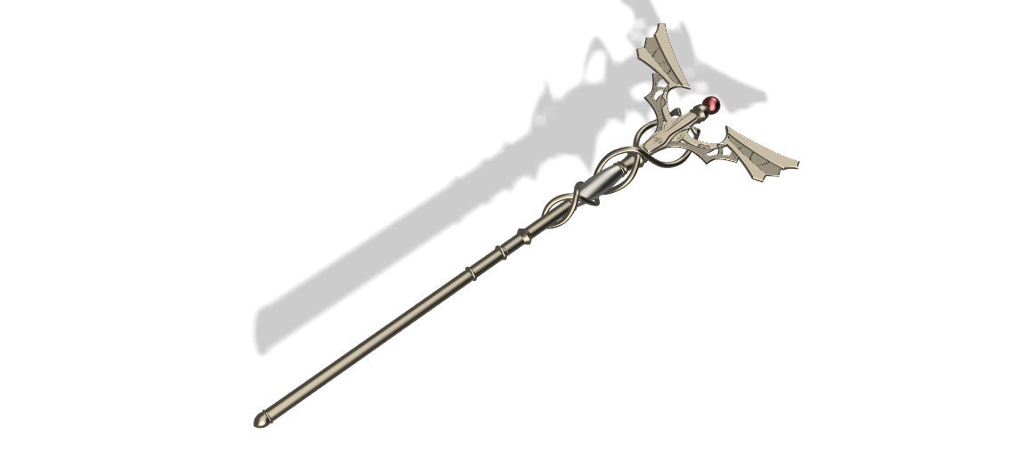 Flayn Caduceus Staff STL Files - Fire Emblem: Three Houses Cosplay Prop ...
