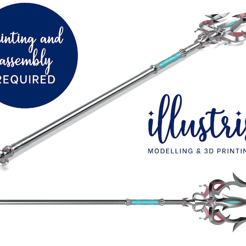 MIPHA Lightscale Trident 3D Printed Kit legend of Zelda: - Etsy
