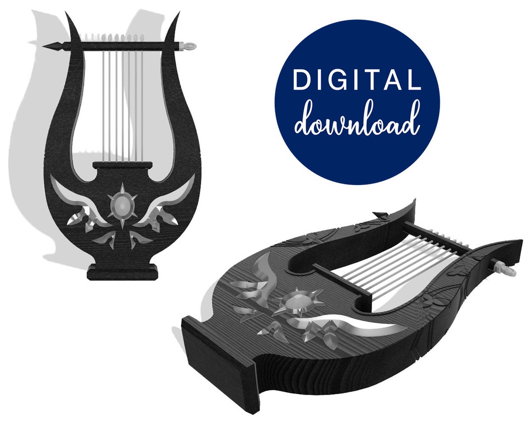 Venti's Lyre STL FILES [genshin Impact] Cosplay Prop | 3D Print Files ...