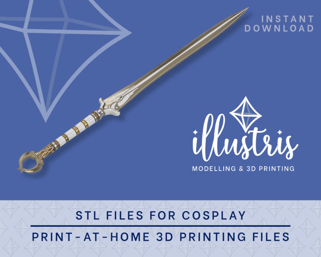 Freya Mardoll Sword STL Files - God of War Cosplay Prop (digital ...