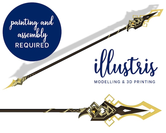 ZHONGLI Vortex Vanquisher 3D Printed Kit genshin Impact - Etsy