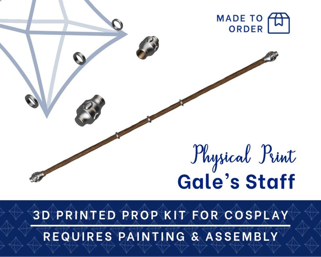 Gale's Staff 3D Printed Kit - Baldur's Gate 3 Cosplay Prop - Etsy