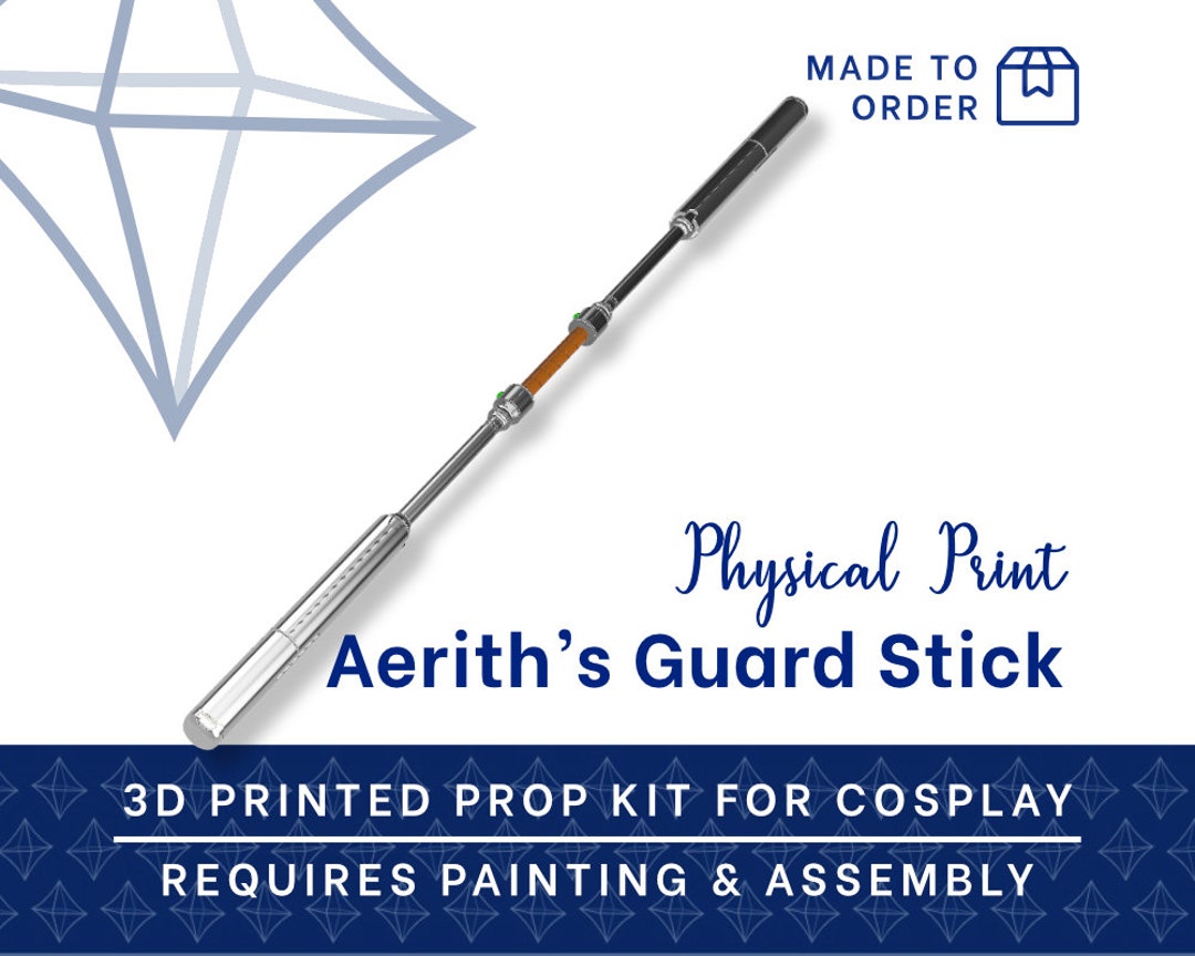 AERITH Guard Stick 3D PRINTED KIT (final Fantasy Vii Remake) Cosplay ...