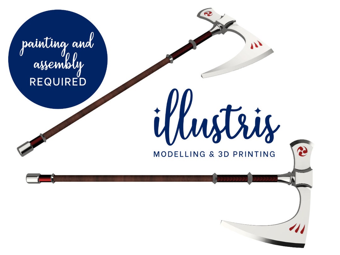 EDELGARD Killer Axe 3D PRINTED KIT [fire Emblem- Three Houses] (cosplay ...