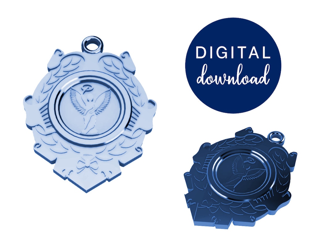 AZIRAPHALE Angel Fob Medal STL FILES good Omens Cosplay Prop 3D Print ...