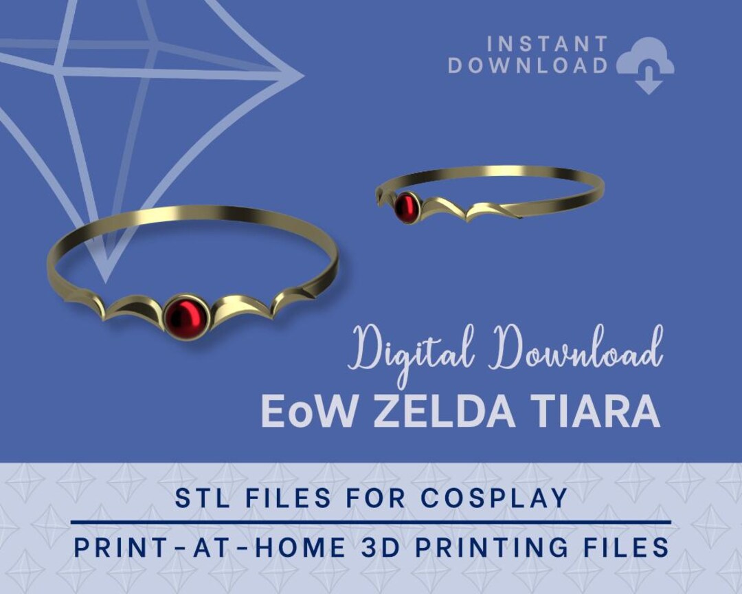 ZELDA Tiara STL Files [the Legend of Zelda: Echoes of Wisdom] Cosplay ...