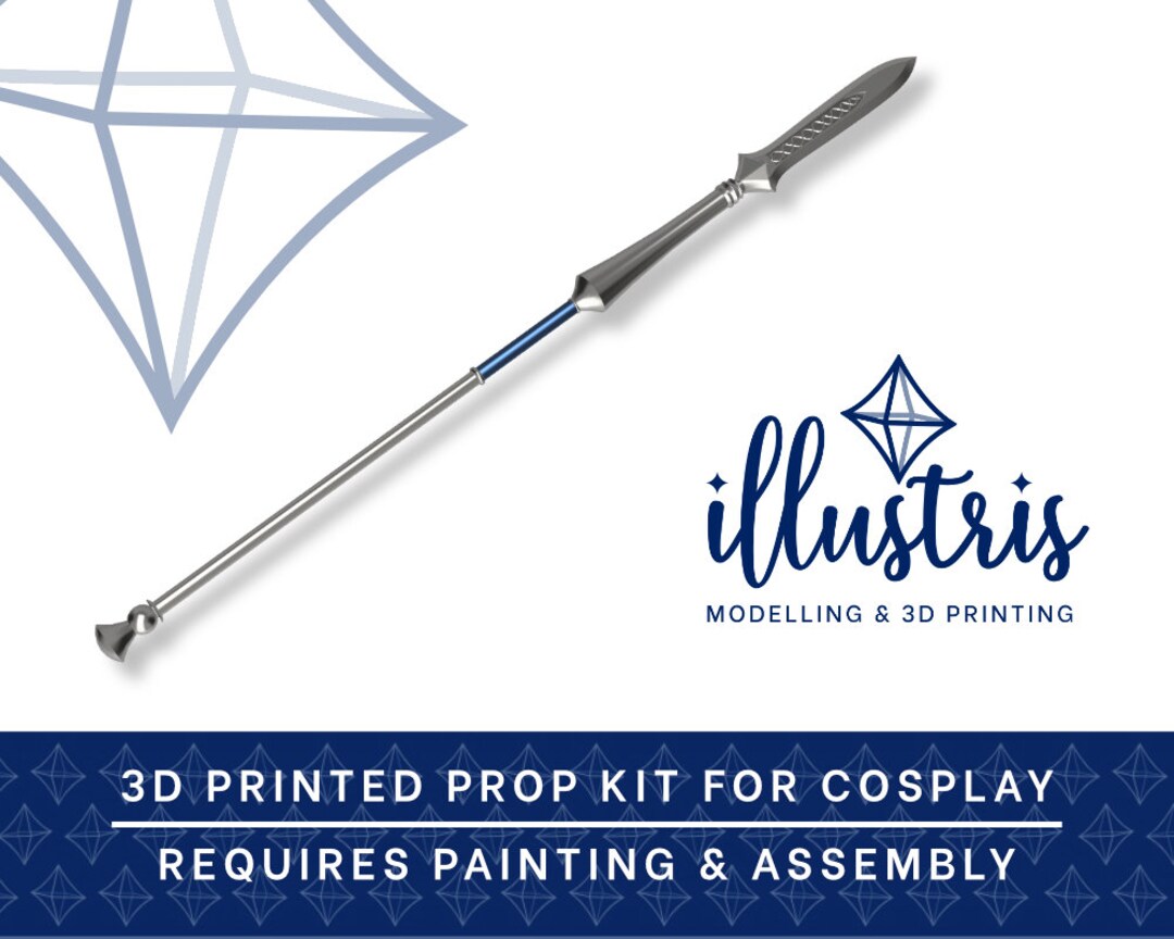 Dimitri Silver Lance 3D Printed Kit - Fire Emblem Three Houses Cosplay ...