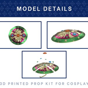 Urbosa Daybreaker Shield 3D Printed Kit - Zelda Breath of the Wild ...