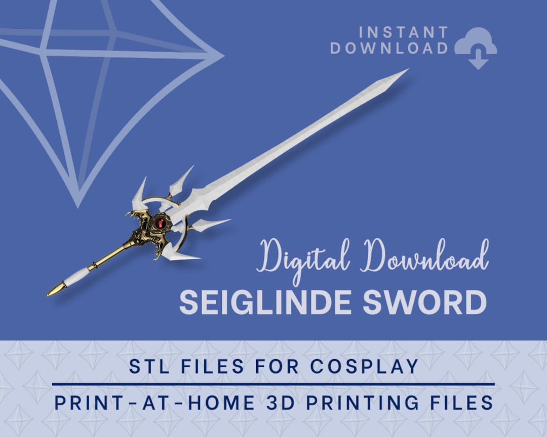 EIRIKA Seiglinde STL FILES [fire Emblem: Sacred Stones] Cosplay Prop ...