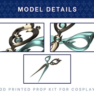Gwen Mythmaker Scissors 3D Printed Kit - League of Legends Cosplay Prop ...