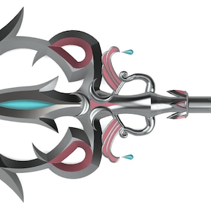 Mipha Lightscale Trident 3D Printed Kit - Zelda Breath of the Wild ...