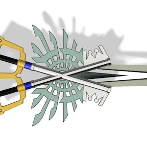 X-blade Keyblade 3D PRINTED KIT kingdom Hearts Cosplay Prop - Etsy