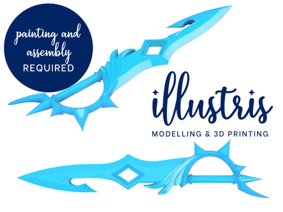 CHILDE Hydro Blades 3D Printed Kit genshin Impact - Etsy