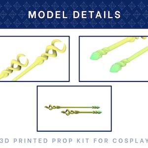 Zelda Tri-rod Staff 3D Printed Kit- Zelda Echoes of Wisdom Cosplay Prop ...